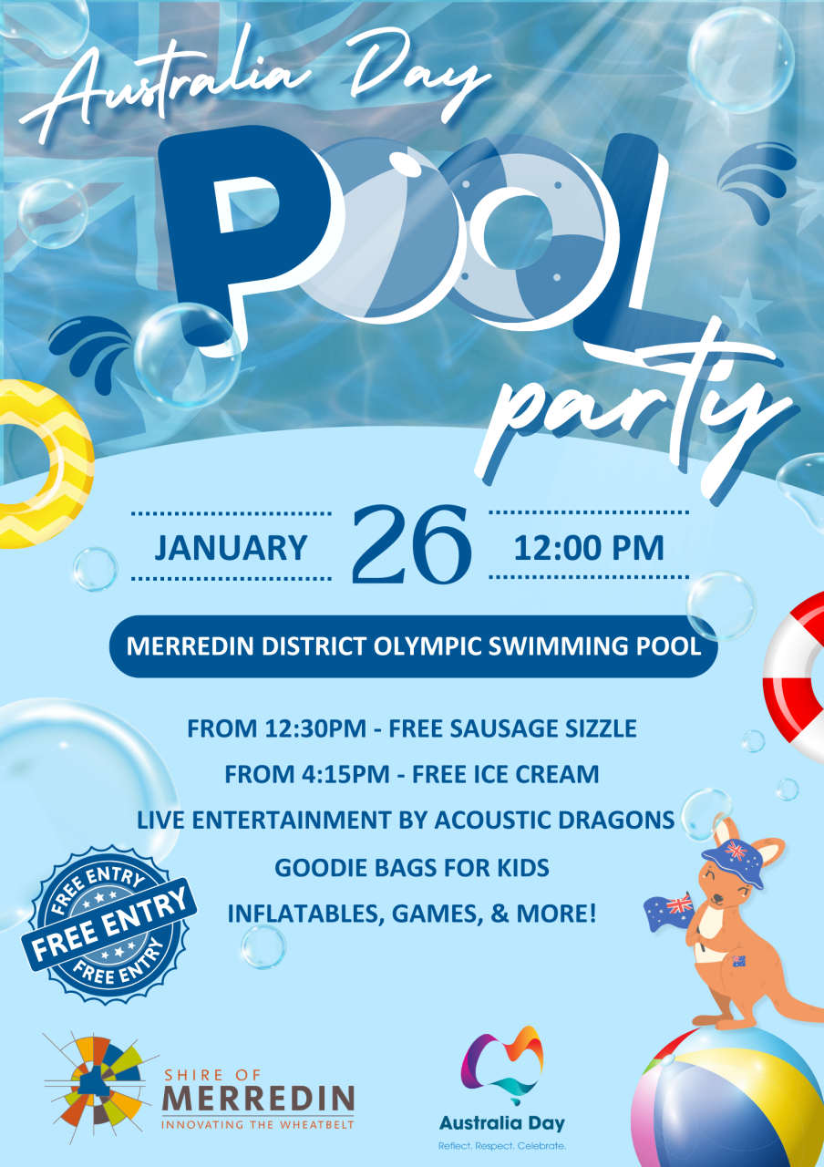 Australia Day Pool Party » Shire of Merredin