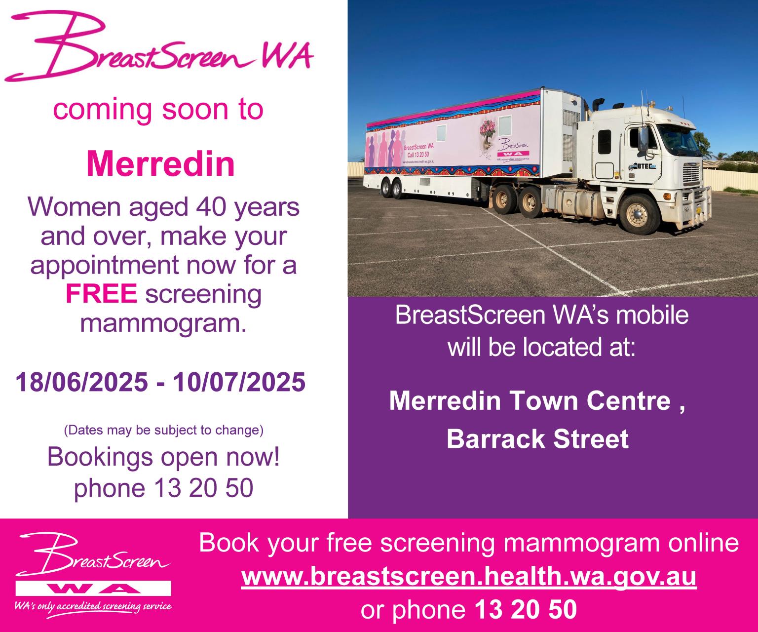 Breastscreen WA - Merredin » Shire of Merredin